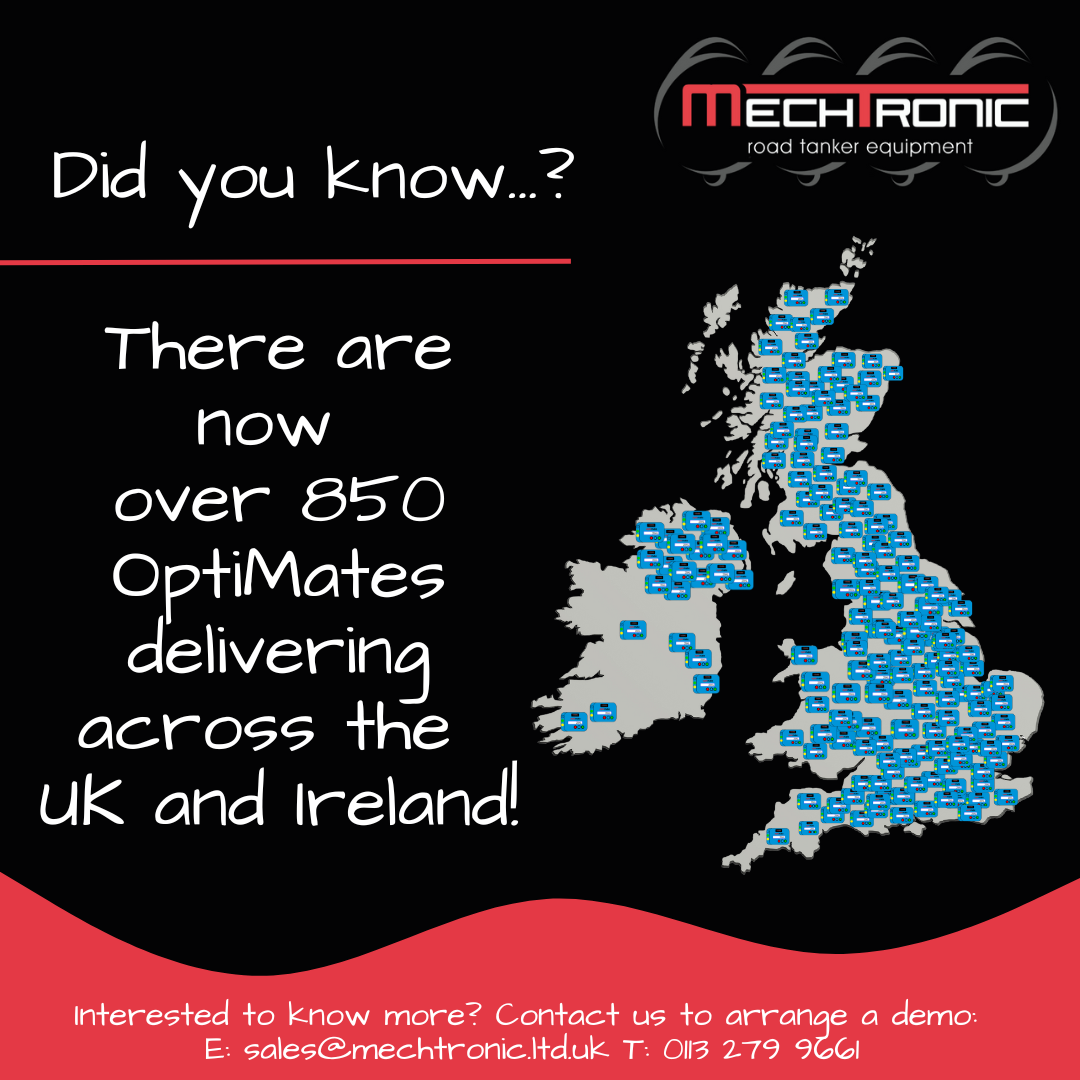 MechTronic celebrates over 850 OptiMates on the road! - MechTronic Ltd